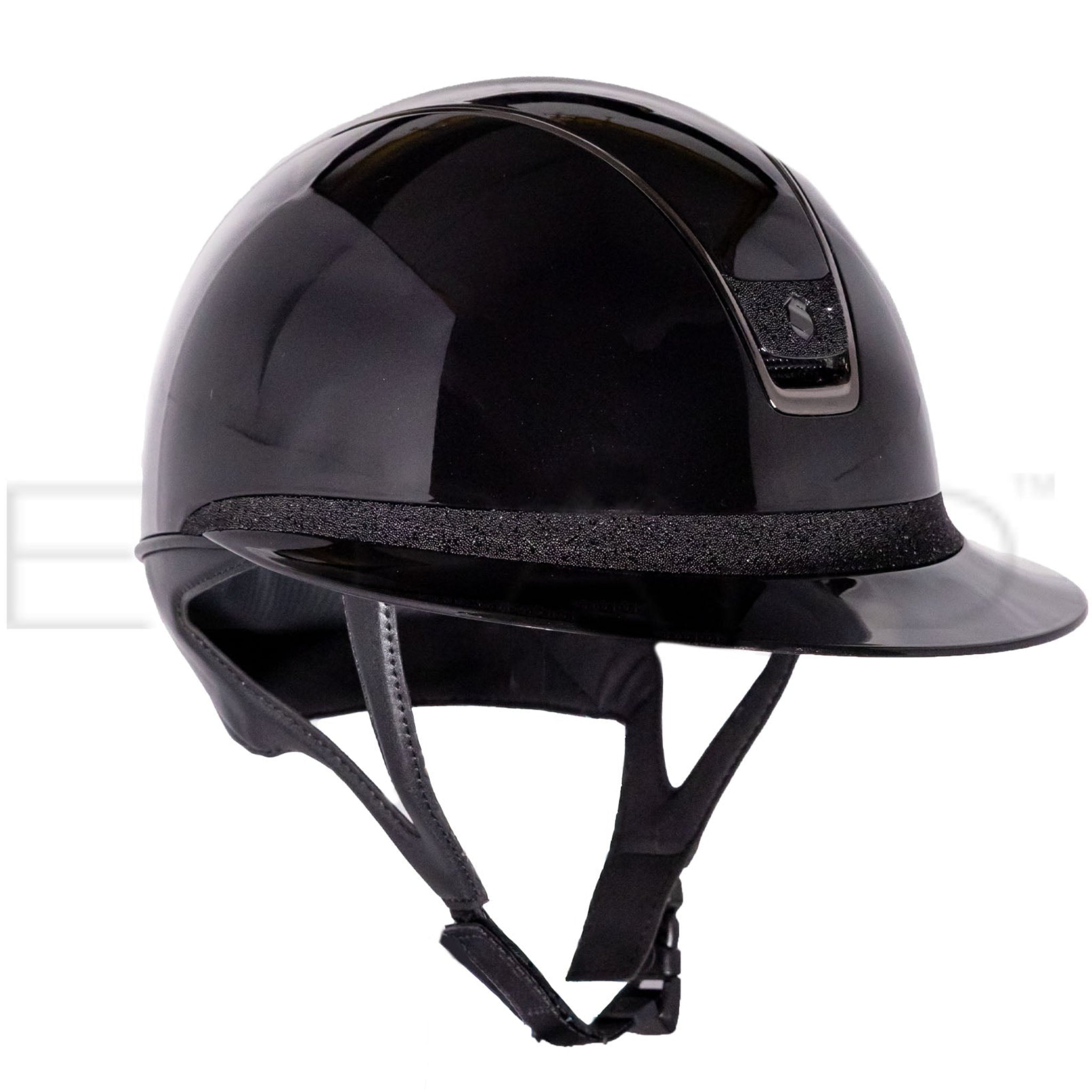 Samshield Miss Shield Shadowglossy 2.0 Riding Helmet, Crystal Fabric ...