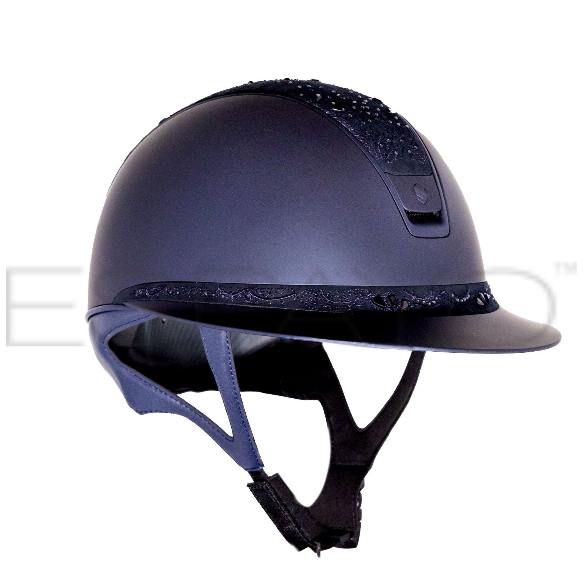 Samshield Miss Shield Shadowmatt 2.0 Riding Helmet Crystal Bloom Top ...
